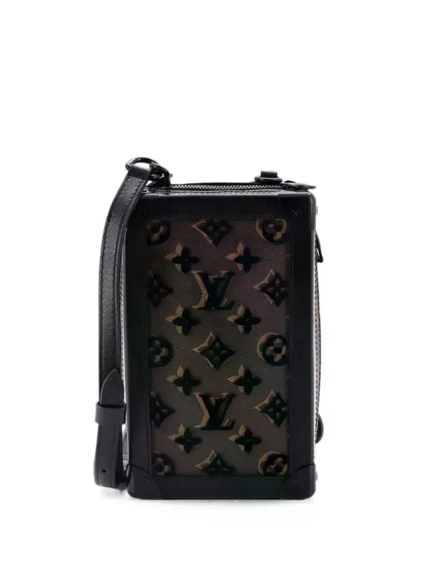 LOUIS VUITTON Vertical Soft Trunk Bag Monogram Tuffetage Canvas Crossbody Bag - Brown