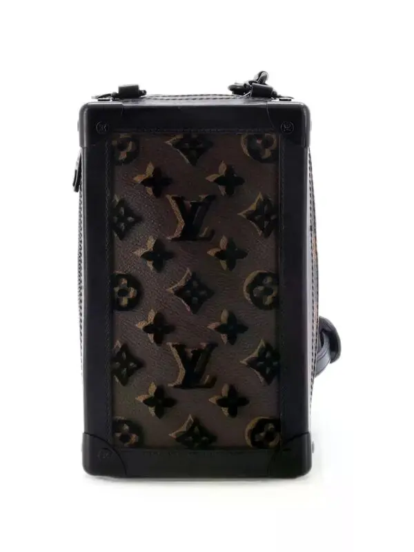LOUIS VUITTON Vertical Soft Trunk Bag Monogram Tuffetage Canvas Crossbody Bag