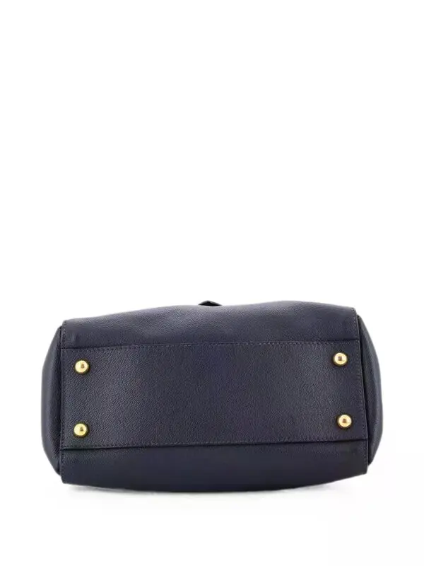 Burberry Buckle Leather Medium Tote Bag