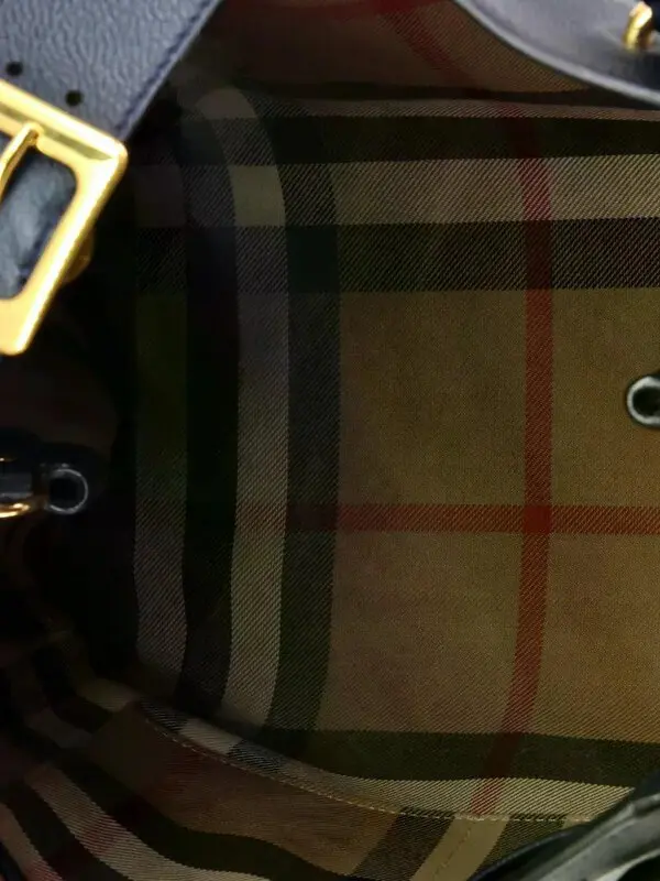 Burberry Buckle Leather Medium Tote Bag