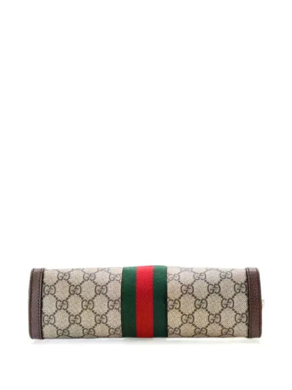 Gucci Ophidia Chain Shoulder Bag Gg Coated Canvas Small Crossbody Bag - Brown