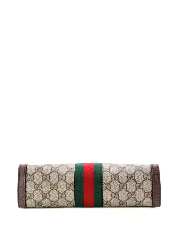 Gucci Ophidia Chain Shoulder Bag Gg Coated Canvas Small Crossbody Bag - Brown