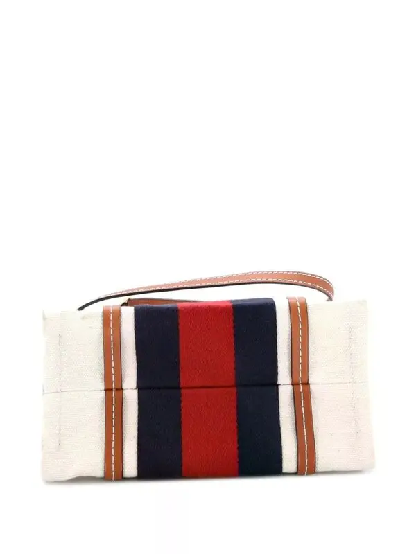 Gucci Interlocking G Web Canvas Mini Tote Bag - Brown