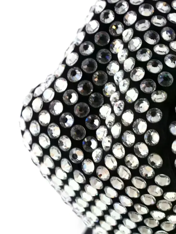 Prada Re-edition 2000 Crystal Embellished Mini Hobo Bag