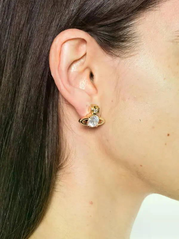 VIVIENNE WESTWOOD Reina Crystal Orb Earrings - Gold
