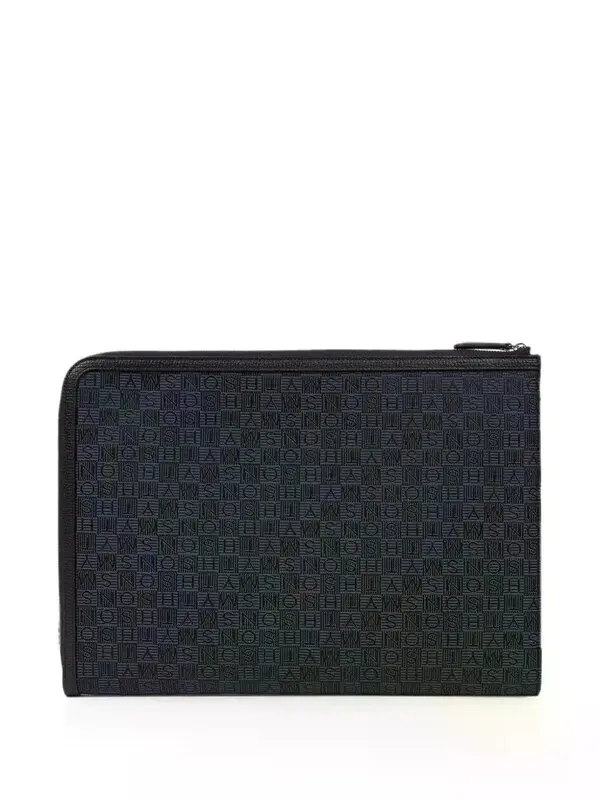 Smythson Small Stamp-canvas Laptop Case