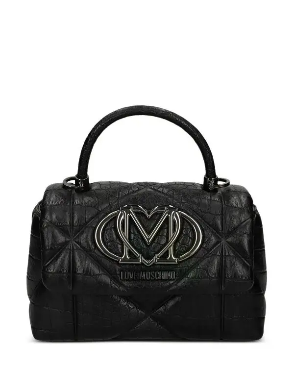 Moschino Logo-appliqué Tote Bag