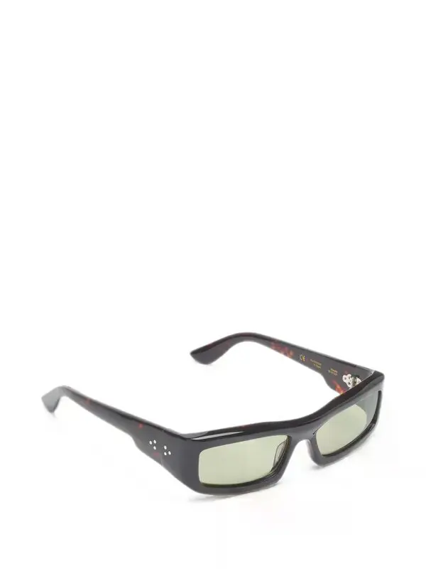 PORT TANGER Daryan Rectangle Frame Sunglasses - Brown