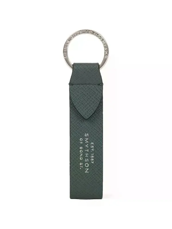 Smythson Panama Leather Keyring