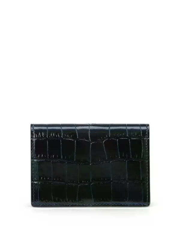 Smythson Mara Croc-effect Card Case