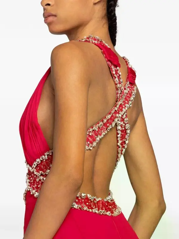 Roberto Cavalli Embellished Sleeveless Gown