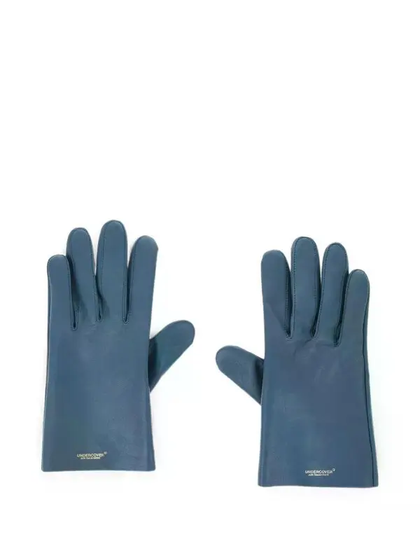 Undercover Logo-print Leather Gloves