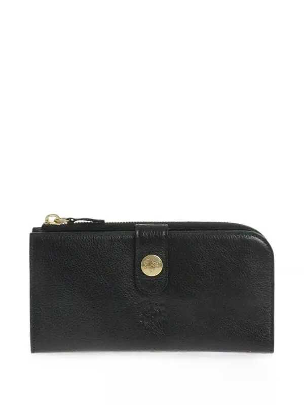 Il Bisonte Hammered Leather Engraved-logo Wallet