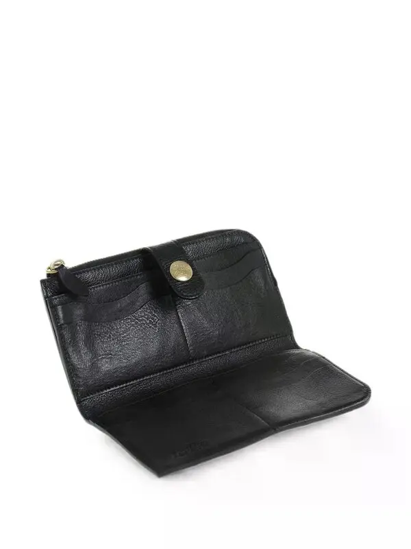 Il Bisonte Hammered Leather Engraved-logo Wallet