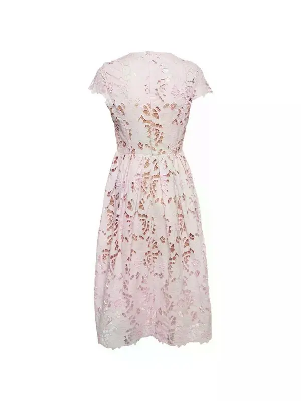 SELF-PORTRAIT Guipure Lace Midi Dress