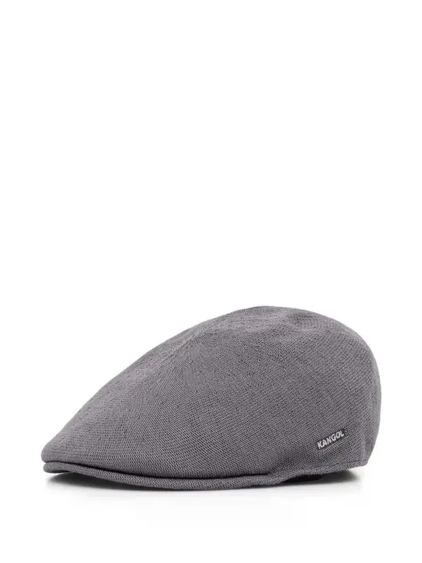 KANGOL Bamboo 507 Logo-embroidered Flat Cap