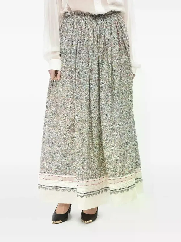 Pero Floral Print Maxi Skirt