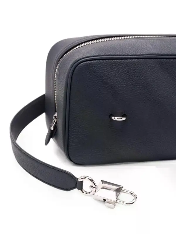 Dolce & Gabbana Lock Pebbled Leather Wash Bag