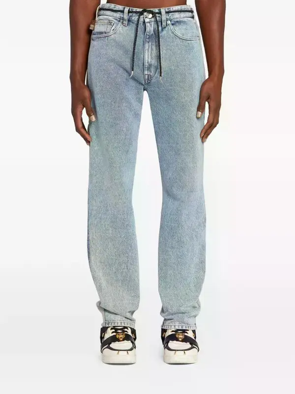 Roberto Cavalli Jersey-back Straight-leg Jeans