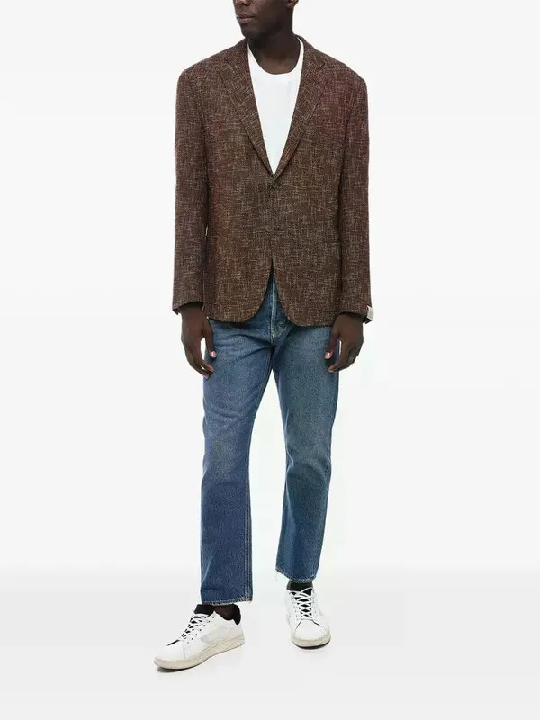 Corneliani Gate Hopsack-pattern Jacket