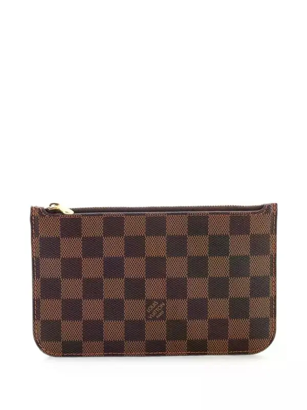 LOUIS VUITTON Neverfull Pochette Damier Small Pouch