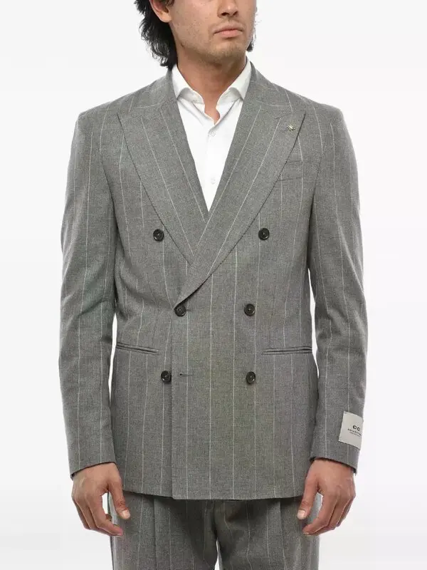 Corneliani Double-breasted Pinstripe Suit