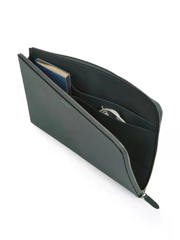 Smythson Small Panama-leather Laptop Case
