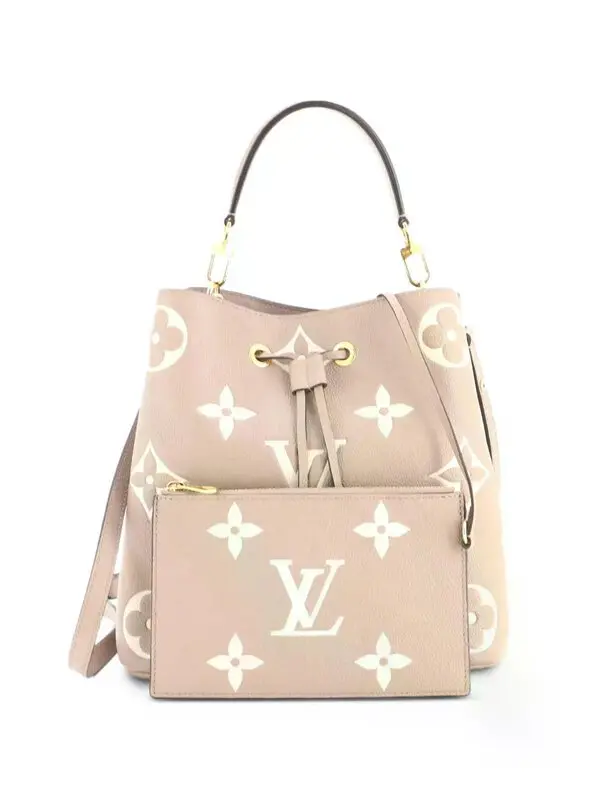 LOUIS VUITTON Monogram Empreinte Giant Mm Bucket Bag - Neutrals