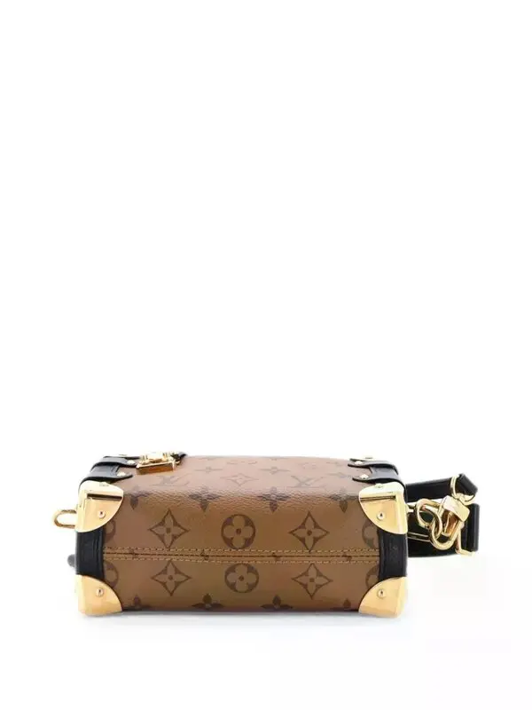 LOUIS VUITTON Side Trunk Handbag Reverse Monogram Canvas Pm Shoulder Bag