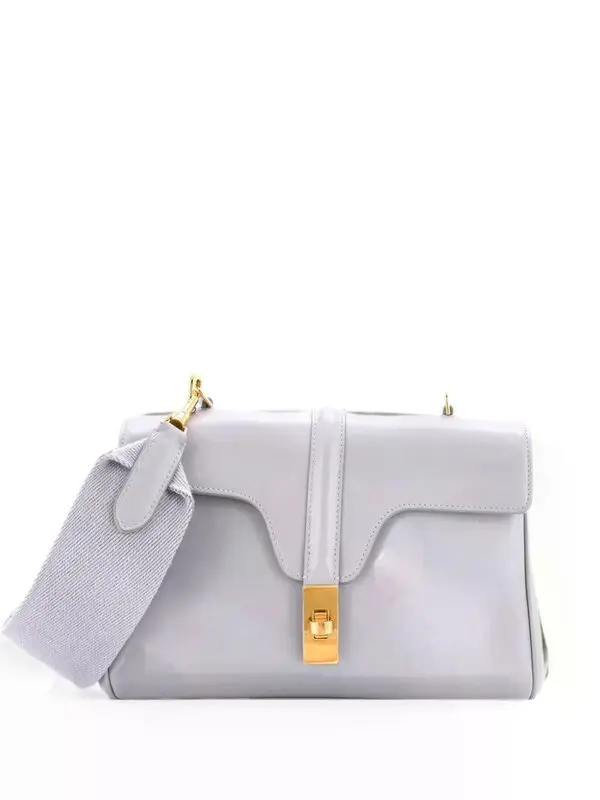 Celine Soft 16 Bag Smooth Calfskin Teen Shoulder Bag - Purple
