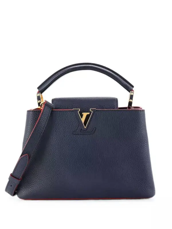 LOUIS VUITTON Capucines Bag Leather Bb Satchel