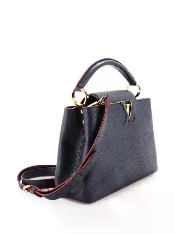 LOUIS VUITTON Capucines Bag Leather Bb Satchel