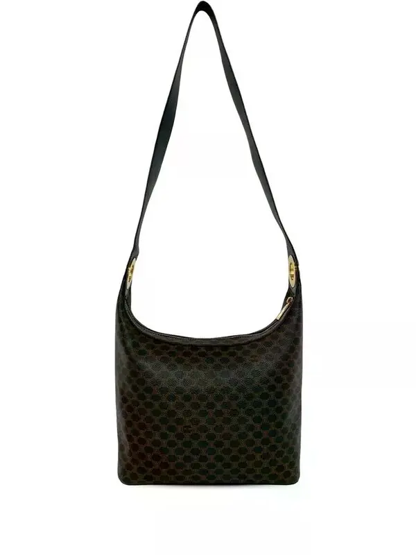 Celine 1998 Macadam Coated Canvas Shoulder Bag