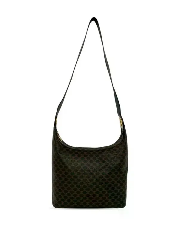 Celine 1998 Macadam Coated Canvas Shoulder Bag