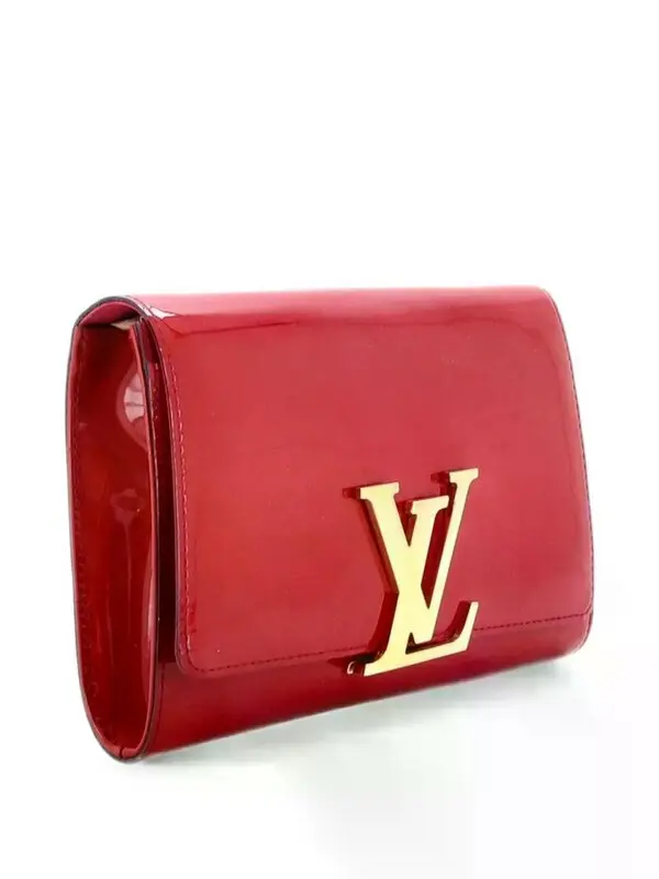 LOUIS VUITTON Patent Mm Clutch Bag