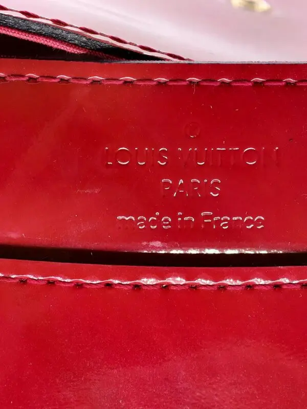 LOUIS VUITTON Patent Mm Clutch Bag