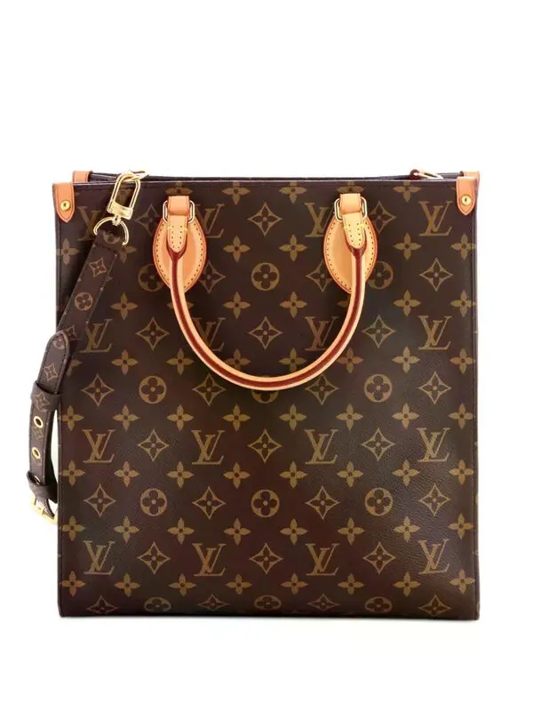 LOUIS VUITTON Sac Plat Nm Bag Monogram Canvas Shoulder Bag