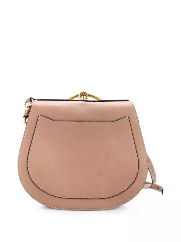 Chloé Nile Leather Medium Crossbody Bag - Neutrals