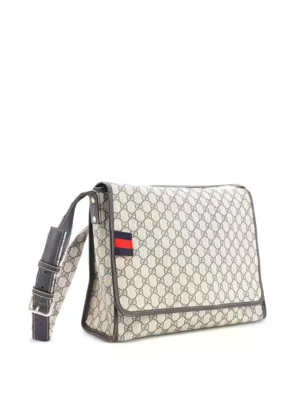 Gucci Gg Coated Canvas Messenger Bag