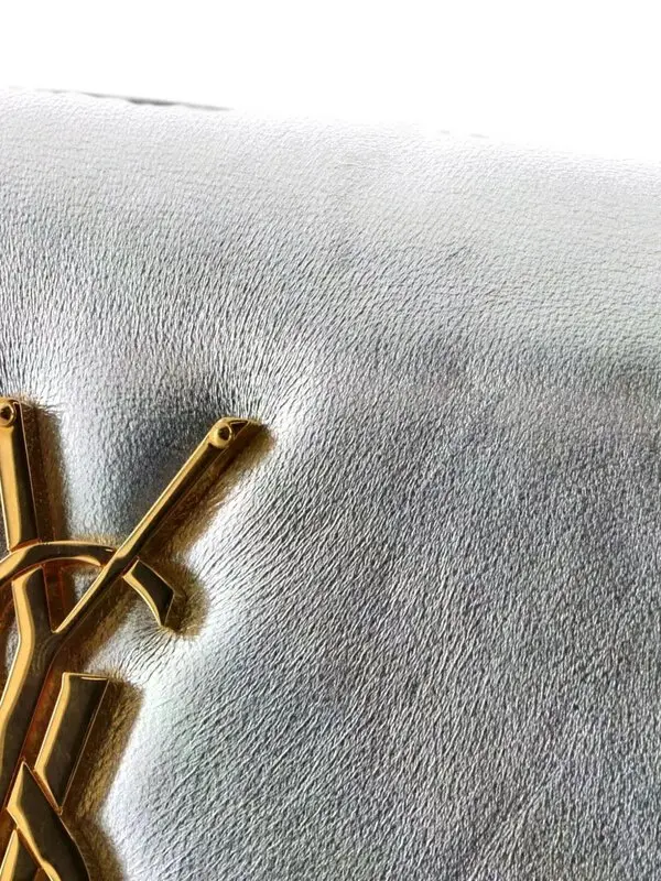 Saint Laurent Classic Monogram Metallic Calfskin Long Clutch Bag