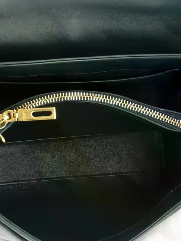 Celine 16 Top Handle Bag Smooth Calfskin Small Satchel - Green