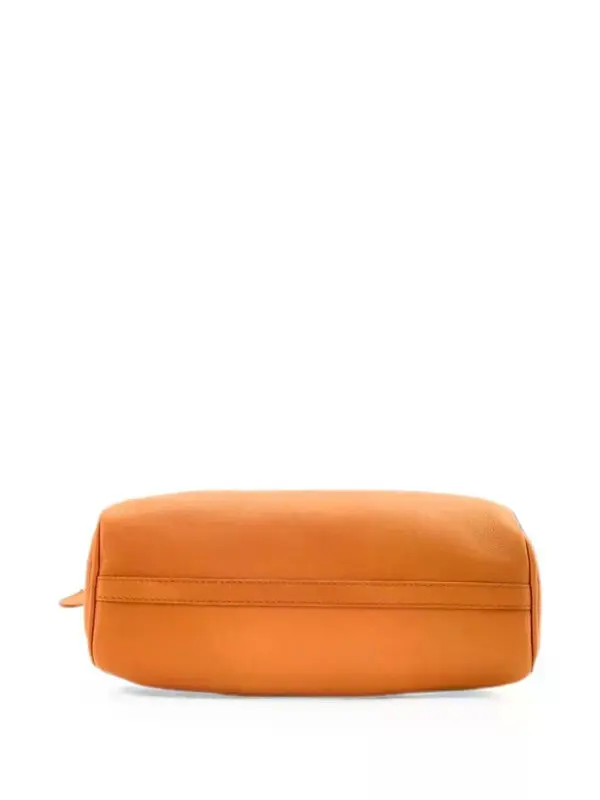 Prada Zip Buckle Pouch Leather Shoulder Bag
