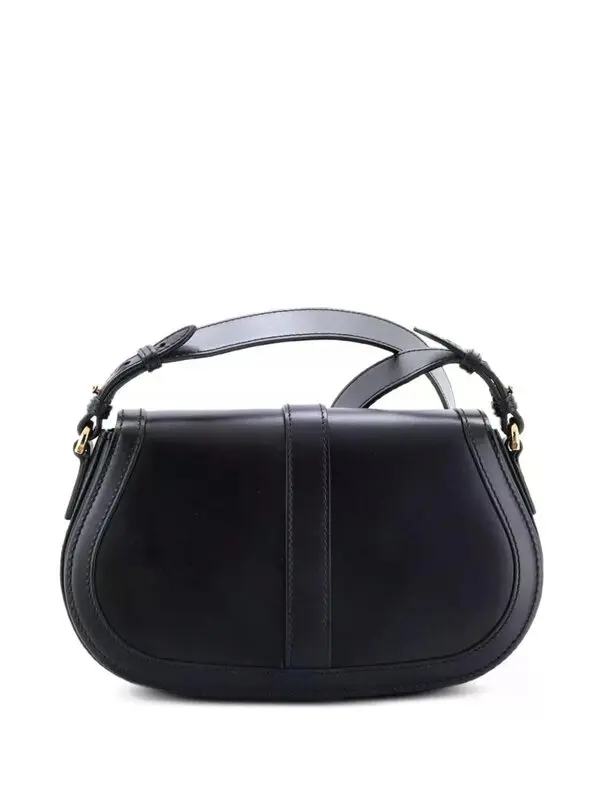 Versace Greca Goddess Leather Medium Shoulder Bag - Black