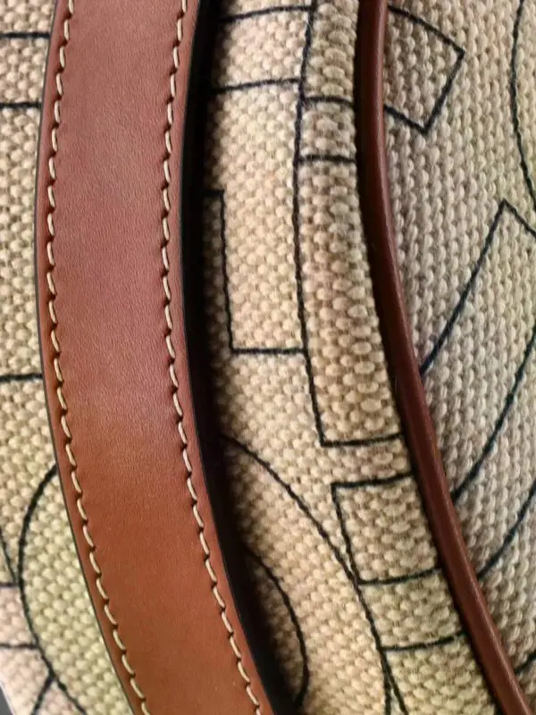 Celine Ava Bag Logo All Over Textile Medium Shoulder Bag