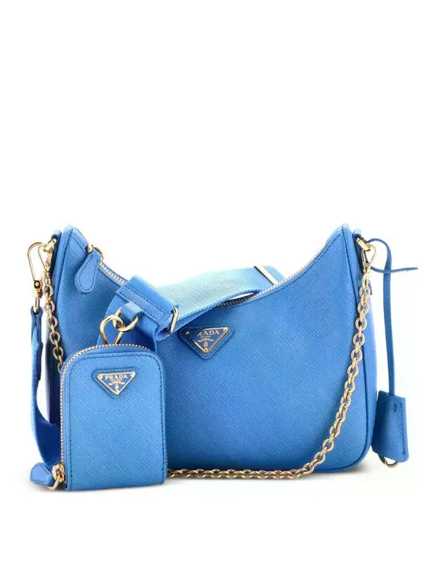 Prada Re-edition 2005 Shoulder Bag Saffiano Leather - Blue