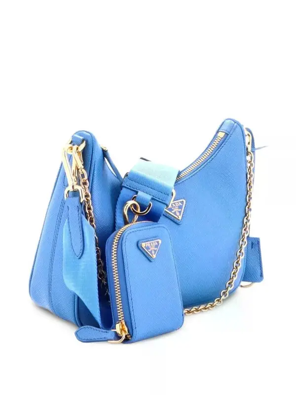 Prada Re-edition 2005 Shoulder Bag Saffiano Leather - Blue