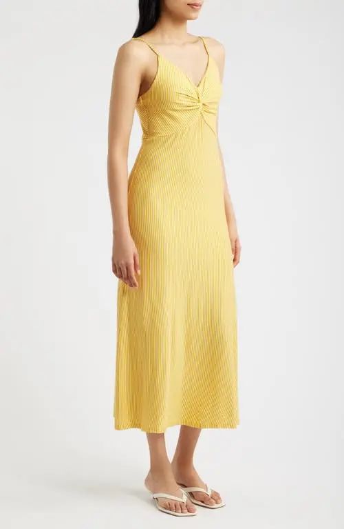 Loveappella Strappy Twist Midi Dress