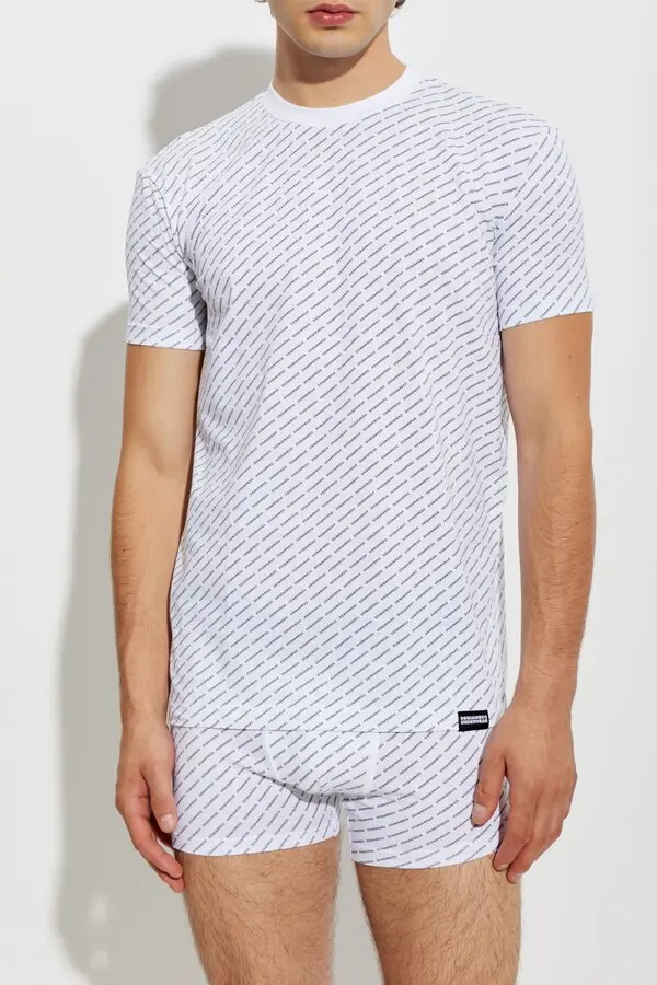 Dsquared2 Set From The 'underwear' Line: T-shirt And Boxer Shorts