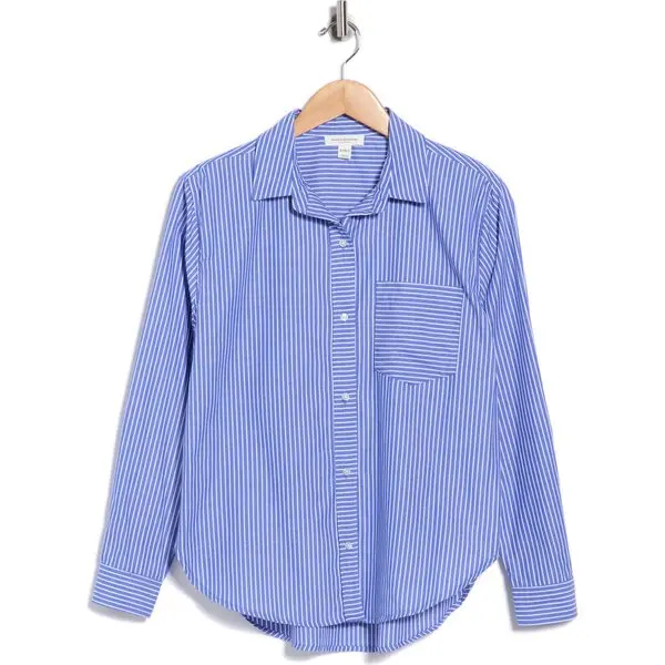 BEACHLUNCHLOUNGE Carson Stripe Button-up Shirt - Hudson River