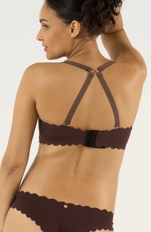 CACHE COEUR Skin Maternity And Nursing Invisible Bandeau Bra C/d Cup - Chocolate